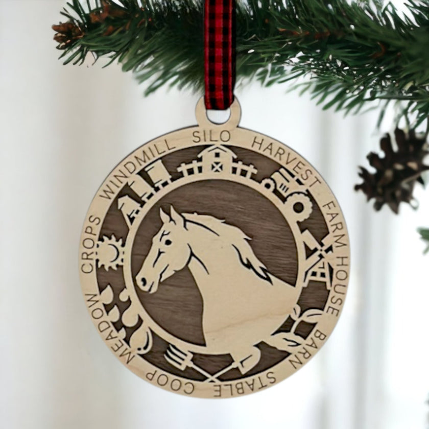 Custom Horse Head Ornament – Woodlander Workshop